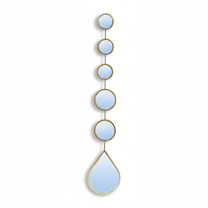 Grand miroir fer doré goutte 10x1x88cm | Leroy Merlin