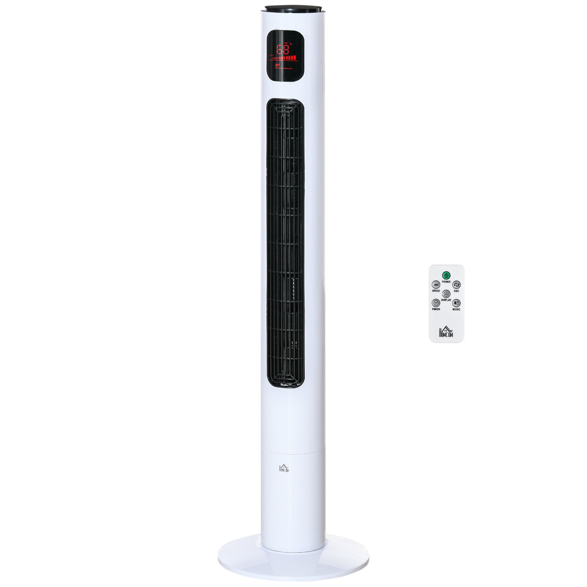 Ventilador de columna oscilación 70° temporizador 12h panel sensor LED ...