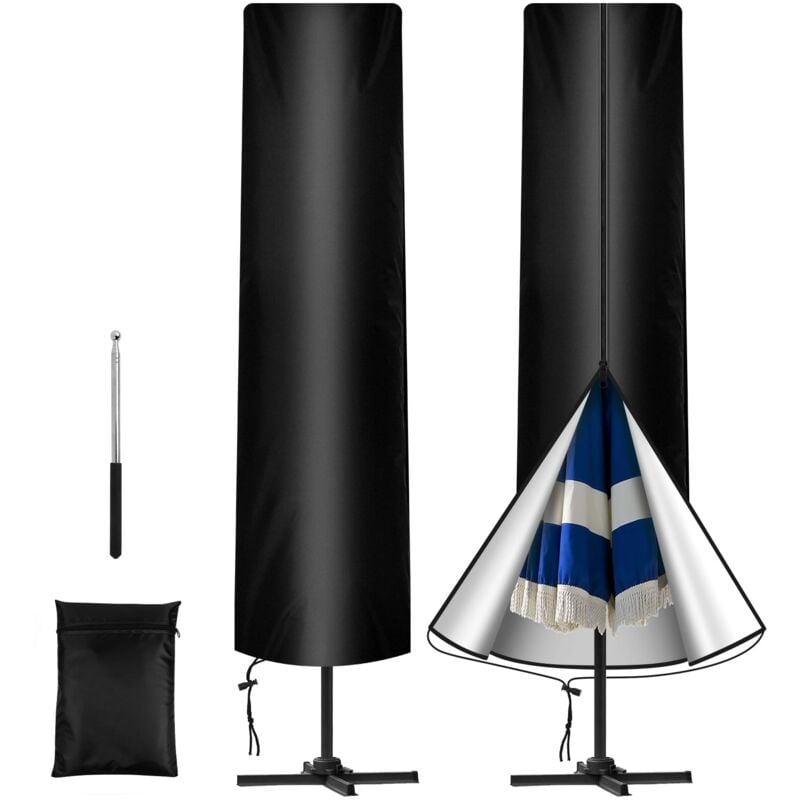Housse Parasol Deporte avec Perche Télescopique,Housse de Protection ...