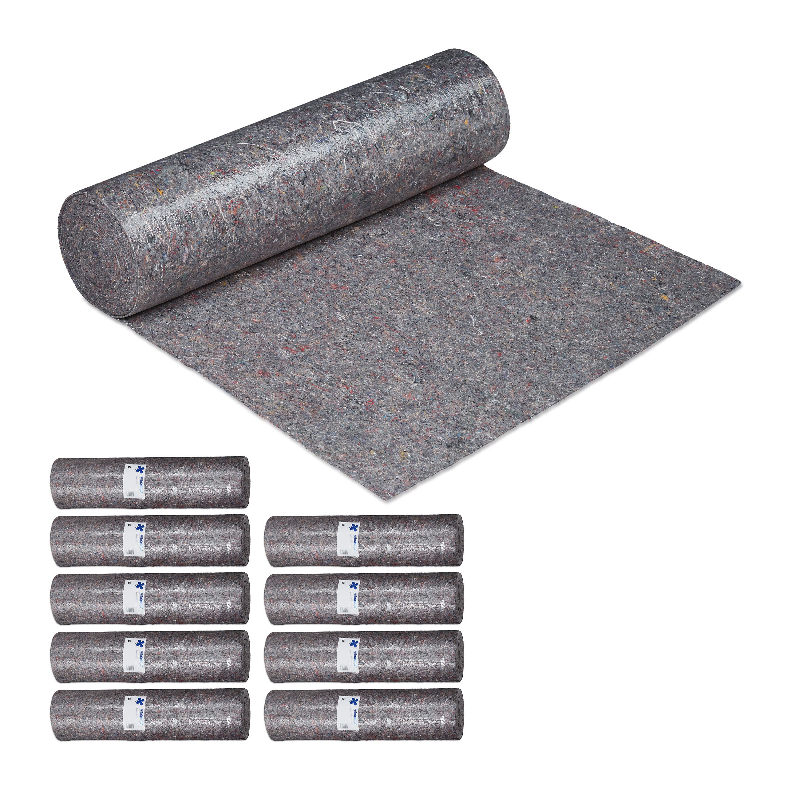 Couverture déménagement, lot de 10, 1x50 = 50 m, Rouleau protection sol ...