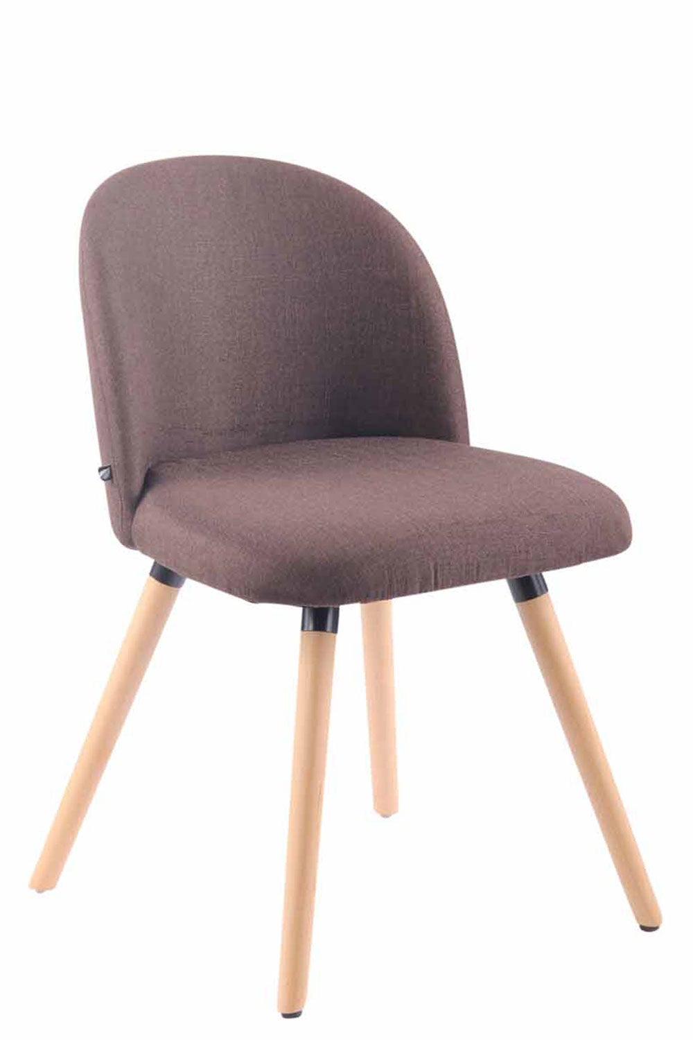 Silla de Comedor Nelson Tela Marrón Natural | Leroy Merlin