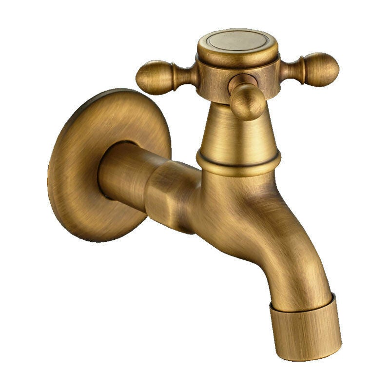 Rubinetto in ottone antico, miscelatore da esterno decorativo da ...