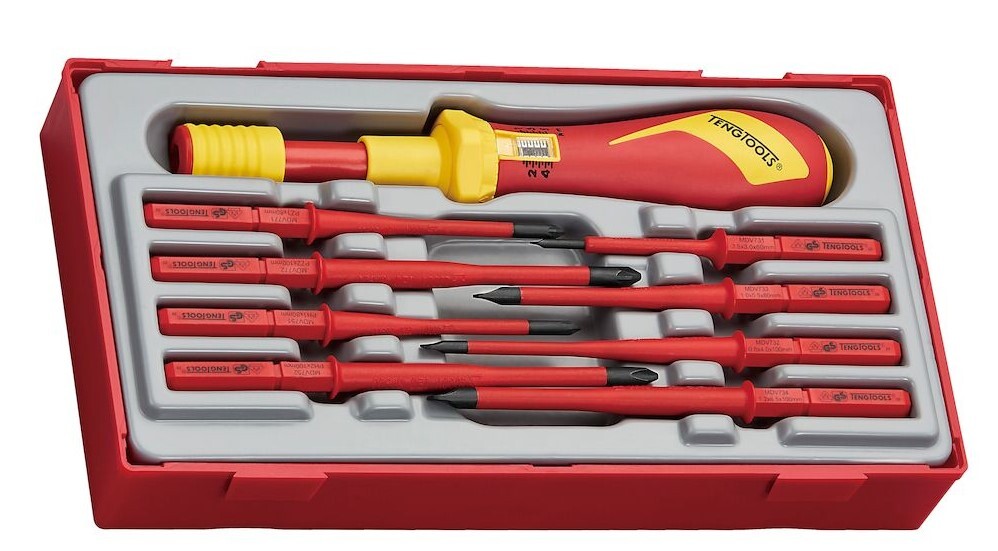 Set de tournevis dynamométriques isolés 1000V TT1 tray Plat- PH- pz 9 ...