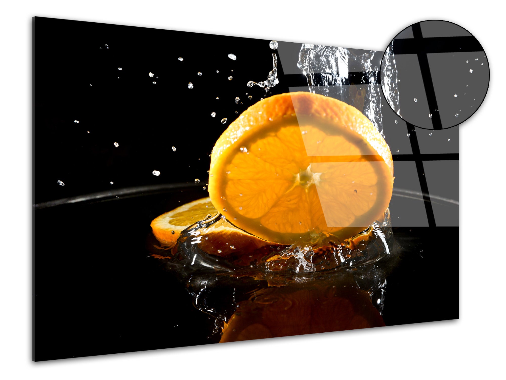 Cadre plexiglas moderne Tranche d'Orange | Leroy Merlin