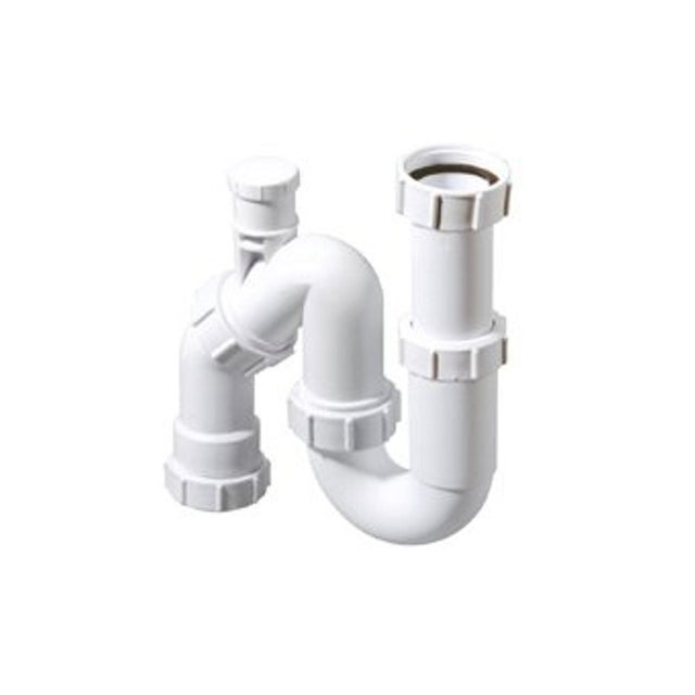 Siphon universel mcalpine plastique 6/4 x40mm avec aérateur | Leroy Merlin