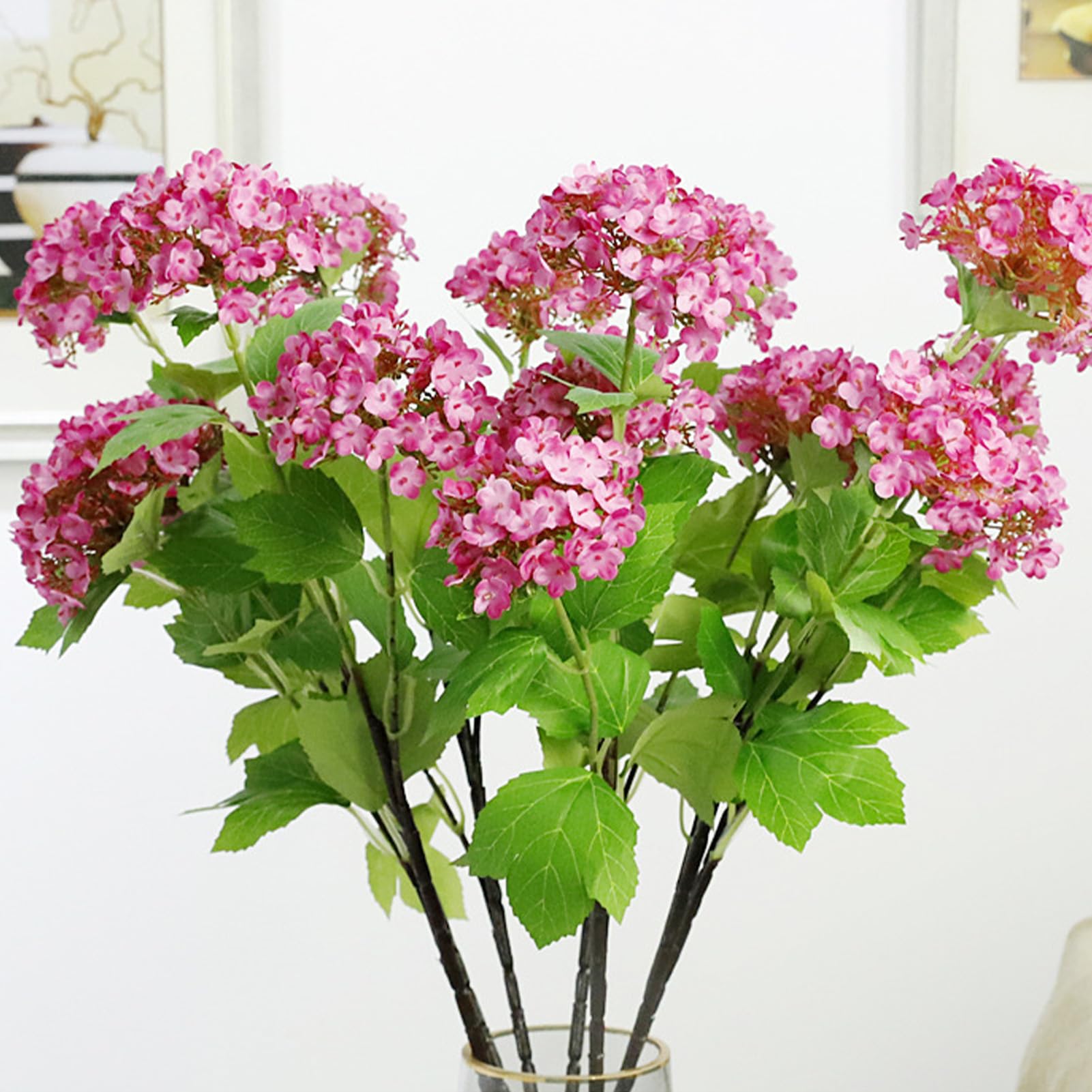 Hortensia artificiel réaliste, 3 têtes de fleurs, fleur de Simulation ...