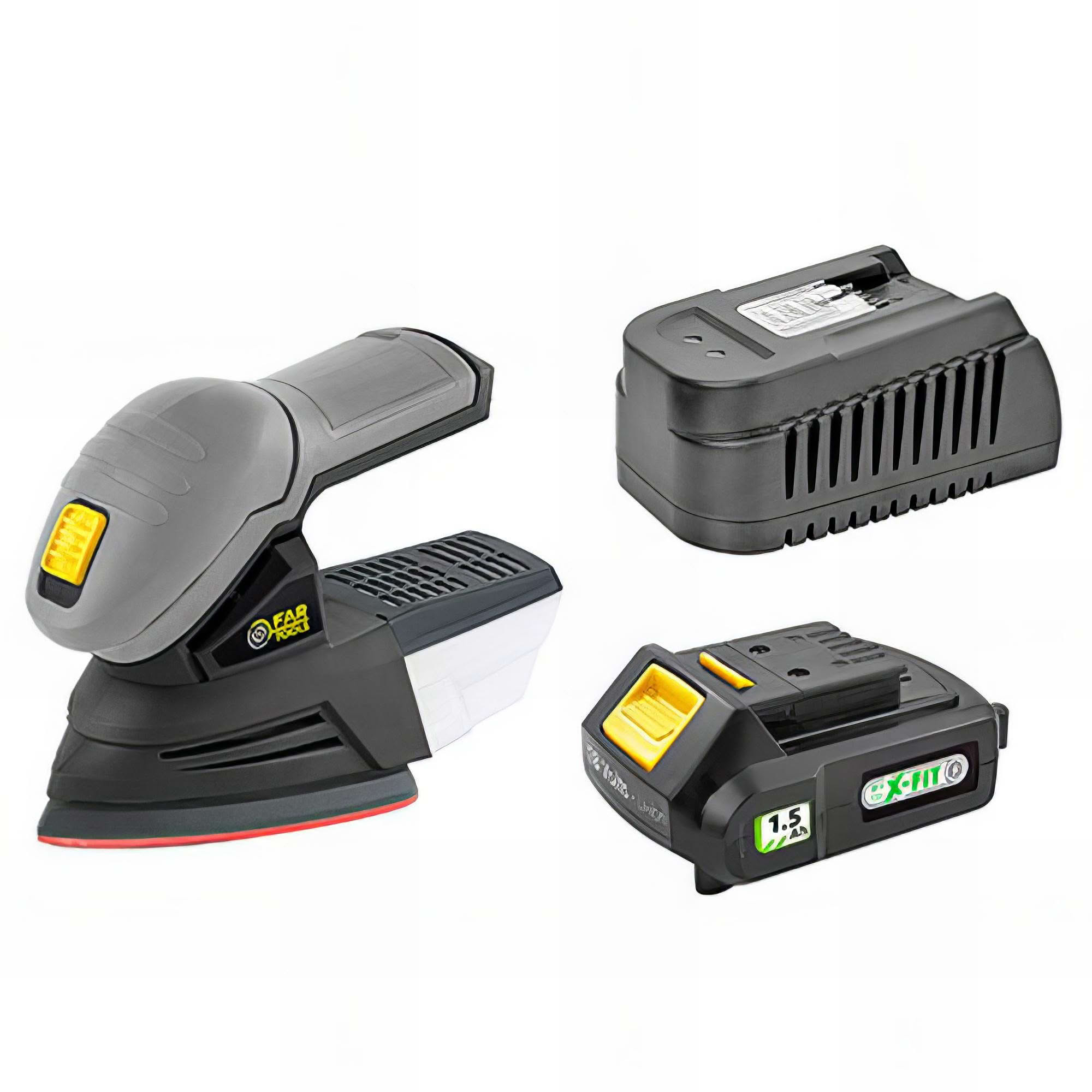 KIT XF-DELTA Ponceuse Delta 18V patin140x140x100mm + batterie 1,5Ah ...