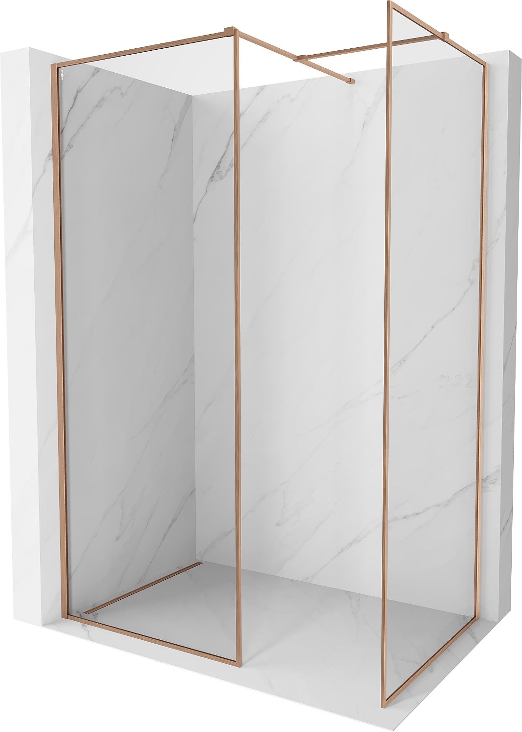 Mexen Kioto-F panel de ducha Walk-in con marco 115 x 80 cm ...