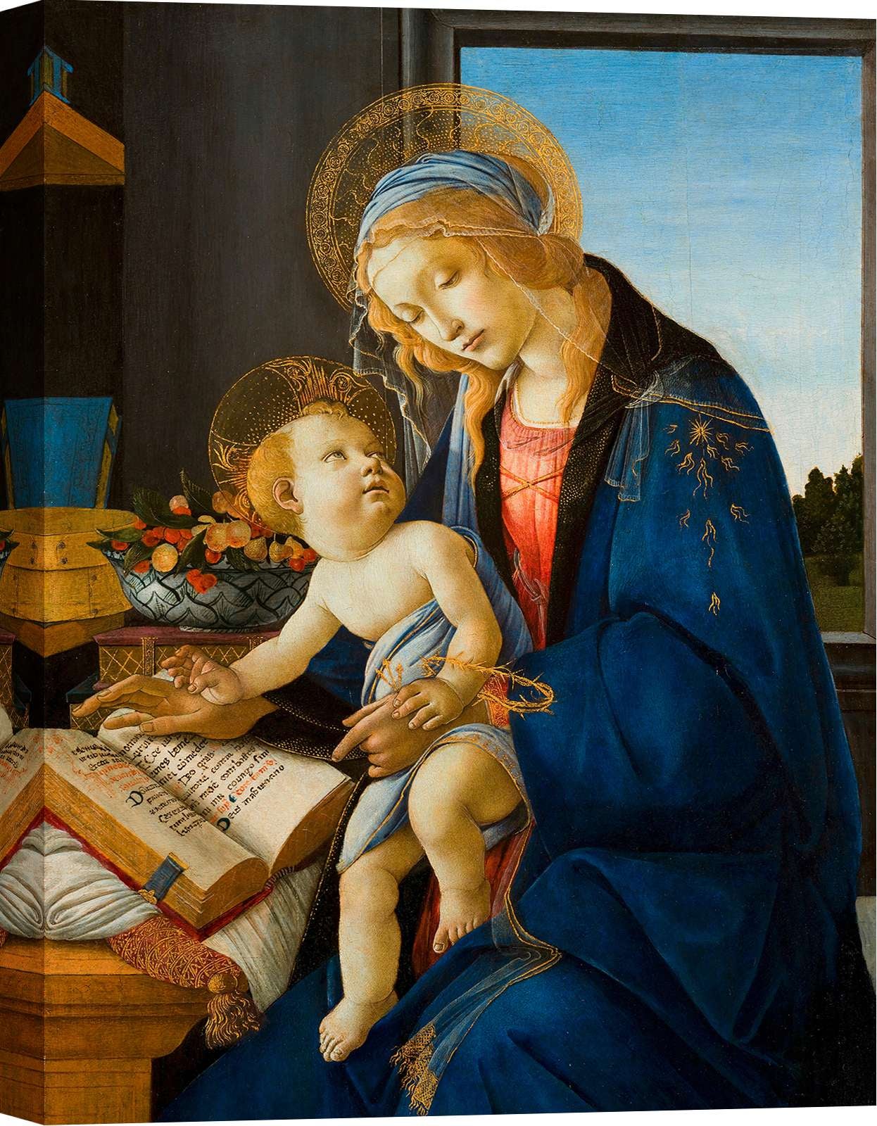 Tableau sur toile Sandro Botticelli - La Vierge à l'Enfant (La Vierge ...