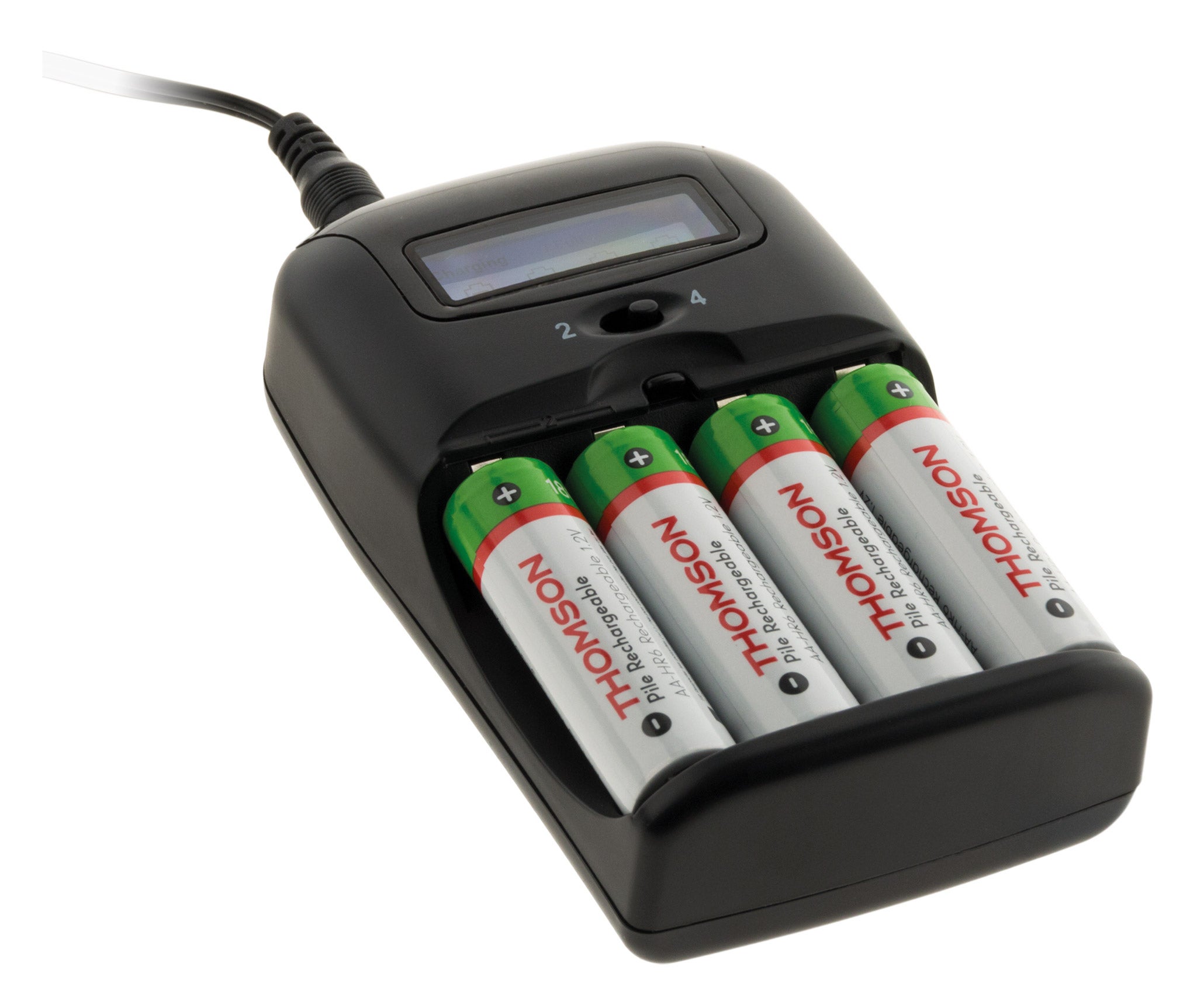Chargeur à rechargement rapide pour piles AA et AAA (fournies ...