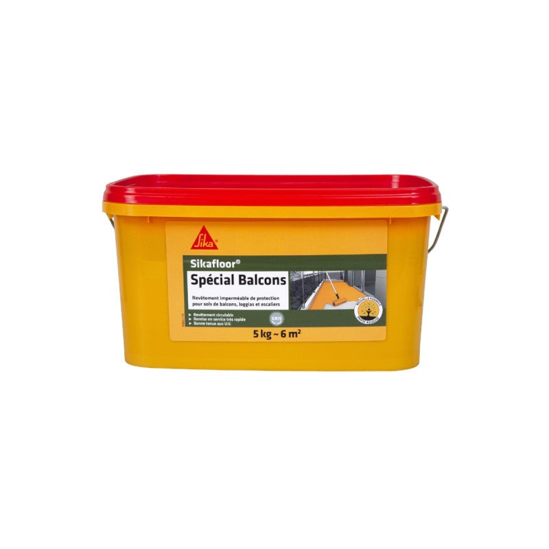 Revêtement acrylique imperméable - SIKA Sikafloor Spécial Balcon - Gris ...