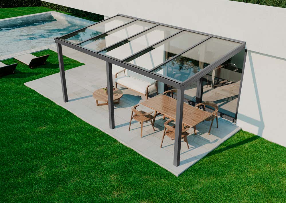 Pergola Expert Terrando, 4x2.5m dim. ext. (cas échéant incl. débord de ...