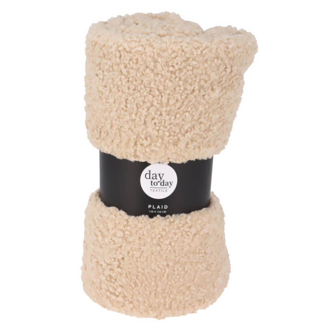 Couverture en boucle TEDDY, 150 x 120 cm, Home Styling Collection ...