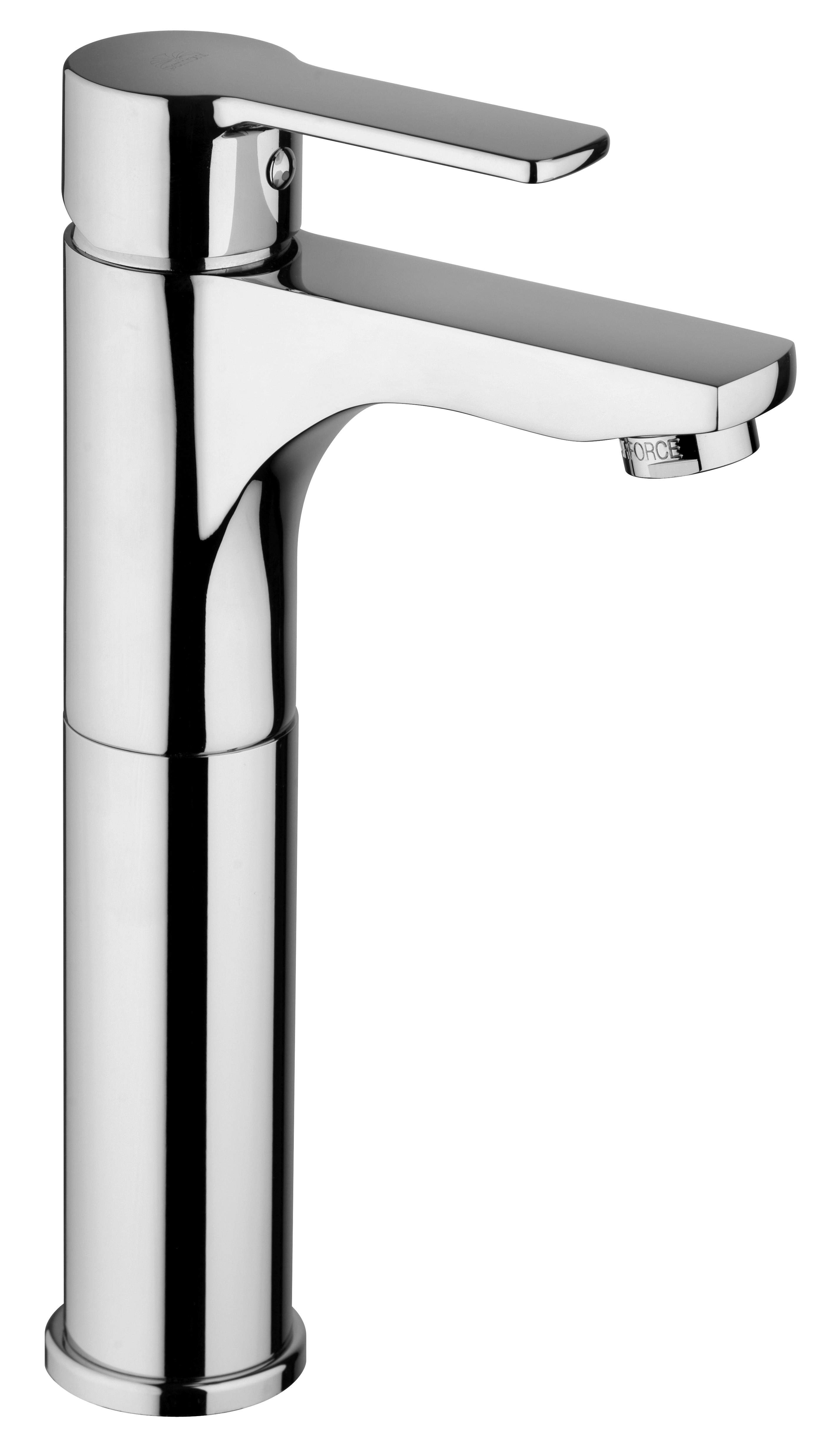 Mezclador de lavabo alto en latón cromado Paffoni Red RED071CR120 ...