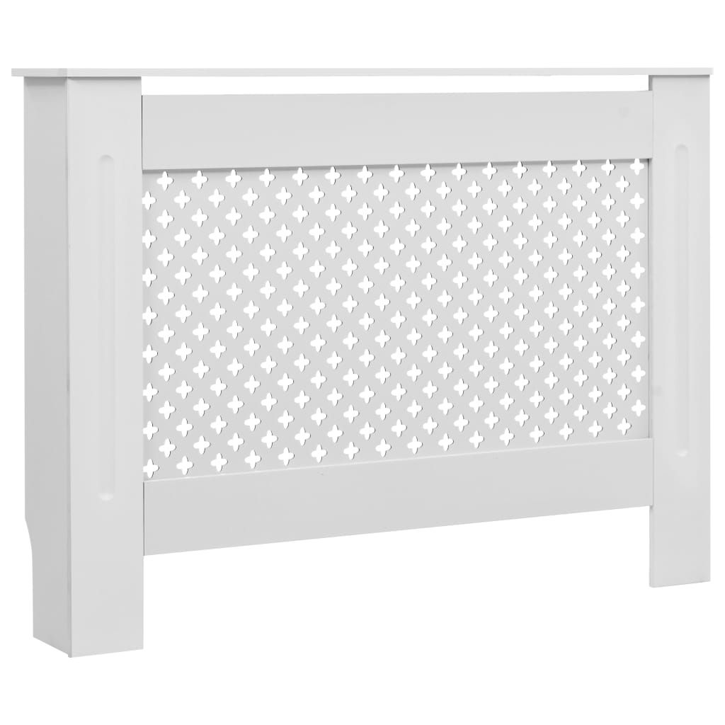 Cache radiateur MDF blanc 112x19x81,5 cm - COMFORTXL | Leroy Merlin