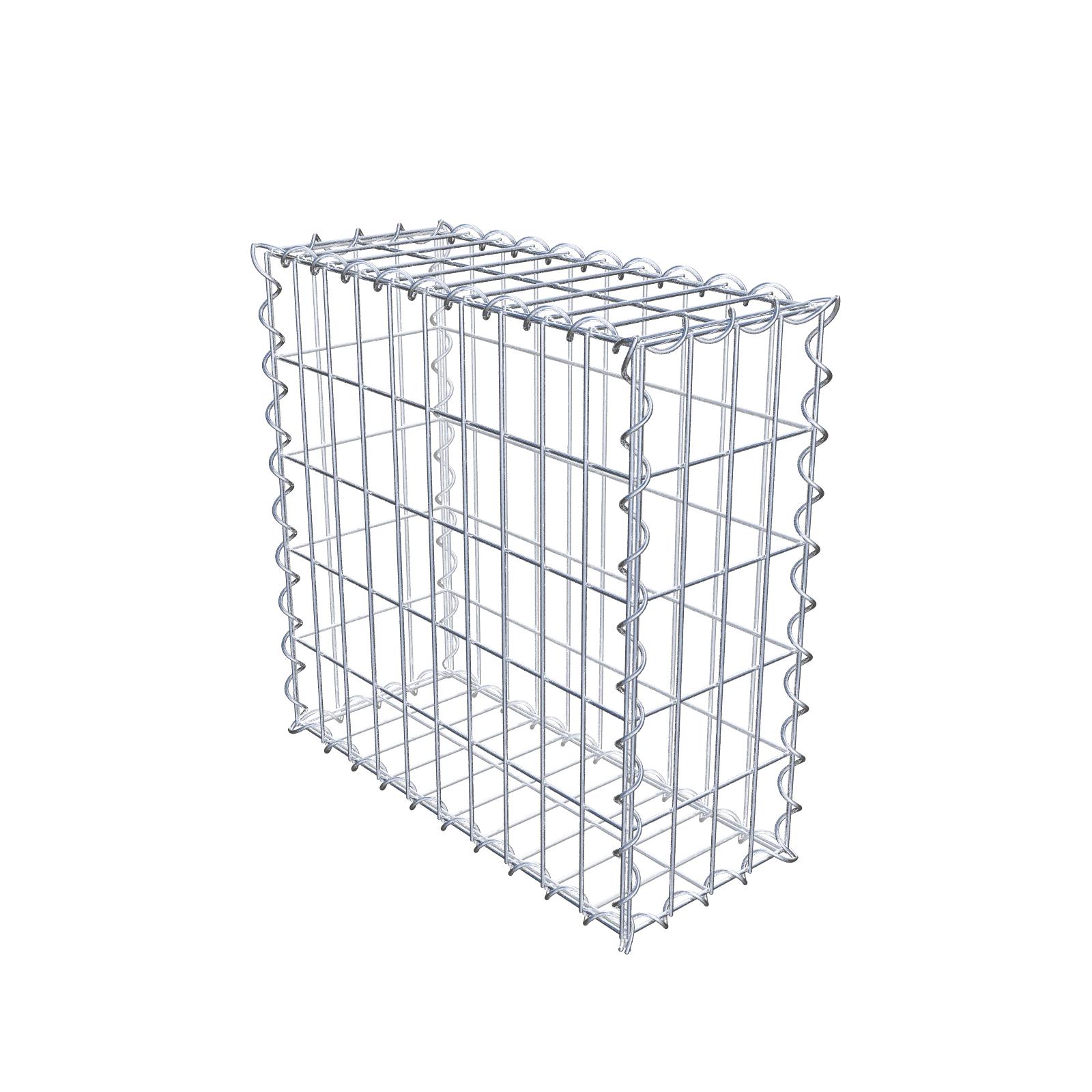 Gabion 50 cm x 50 cm x 20 cm (dł. x wys. x gł.), rozmiar oczek 5 cm x 10 cm, spirala - Leroy Merlin