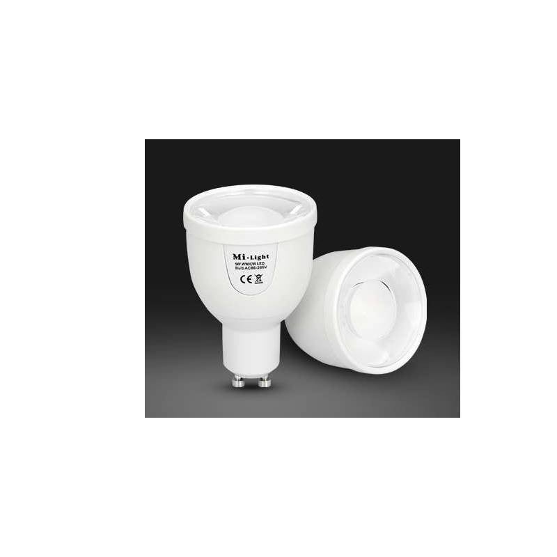 Ampoule LED GU10 5W 450lm 30° Ø50mm RF 2.4GHz - CCT 2700K-6500K 011 ...