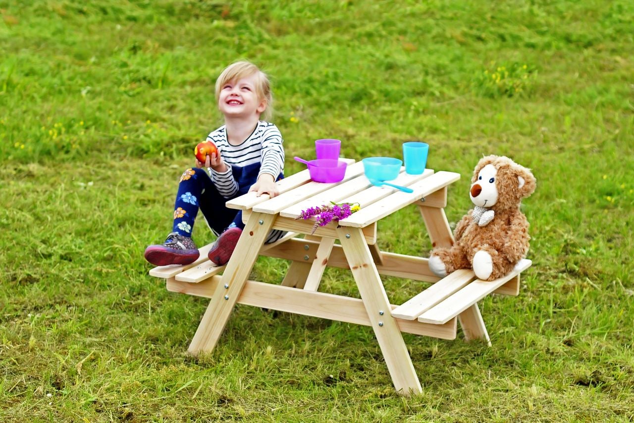 Table Enfant en bois – Table et Chaise Enfant - Salon de Jardin Enfant ...