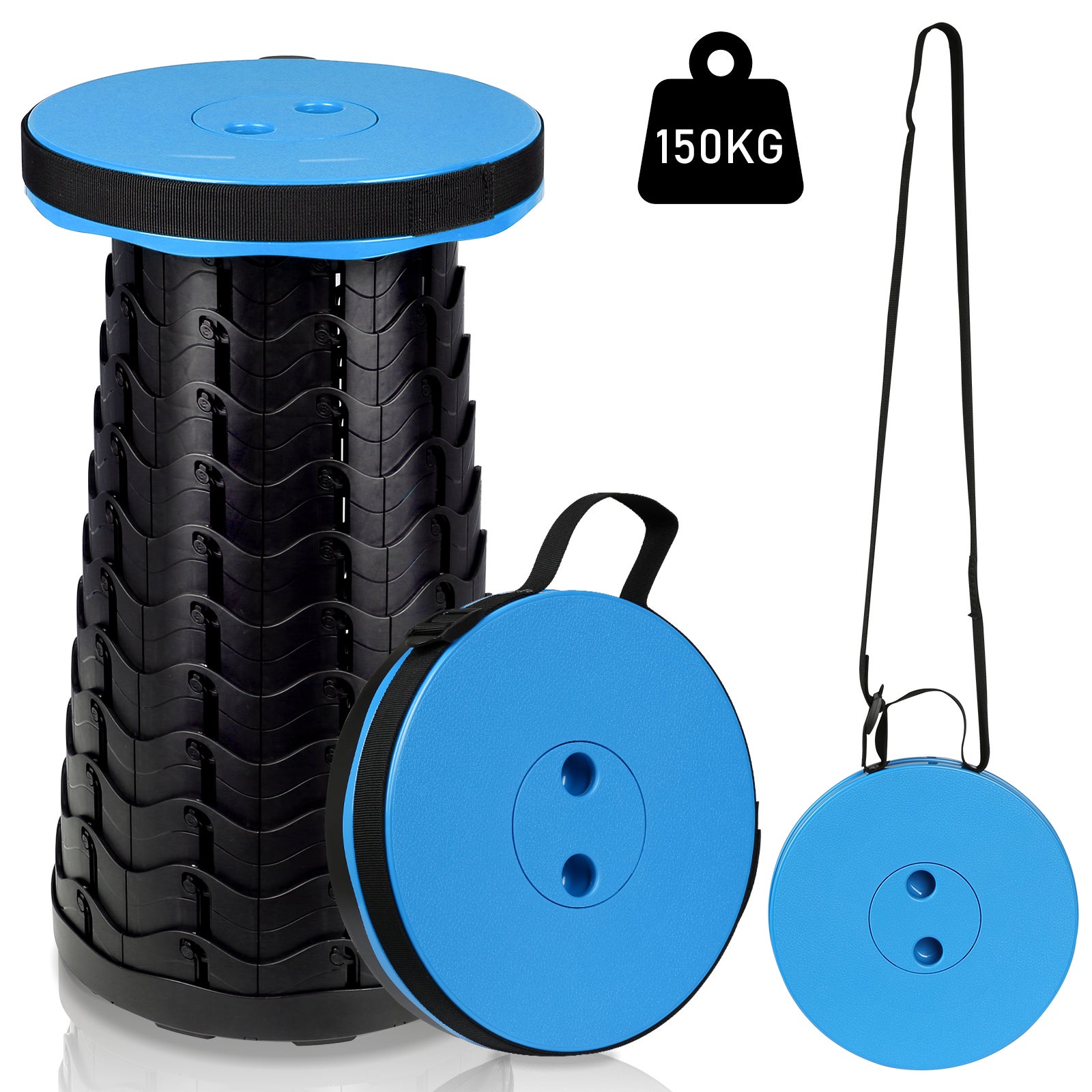 Tabouret télescopique tabouret léger petit pliant jusqu'à 150 kg chaise ...