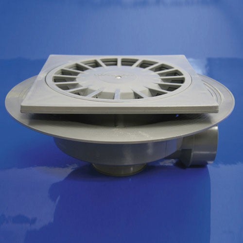 SUMIDERO PLASICO 10*10 SALIDA HORIZONTAL/VERTICAL 40 | Leroy Merlin