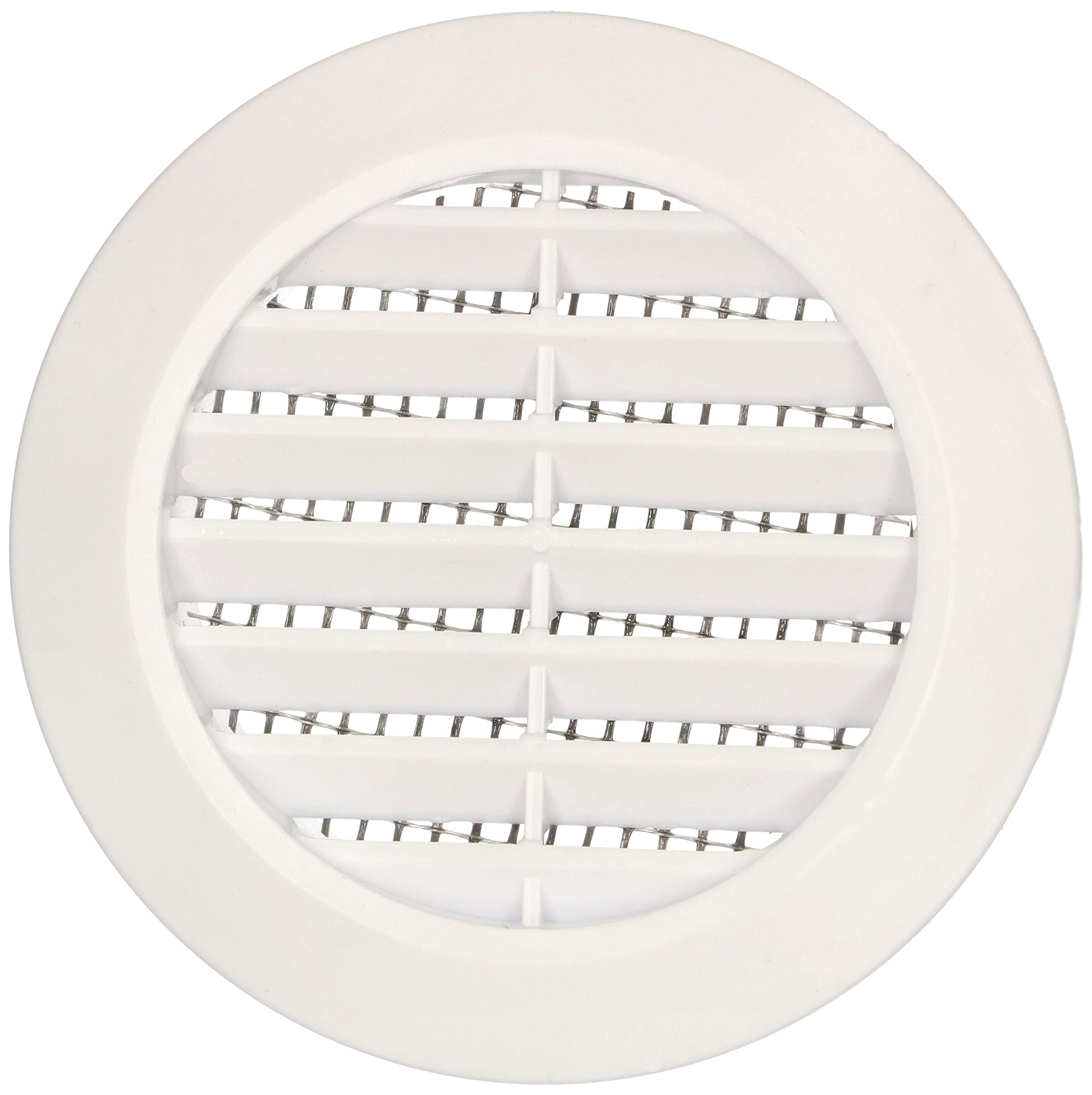 Grille d'Aération Ronde Blanche Diamètre 60 mm avec Moustiquaire ...