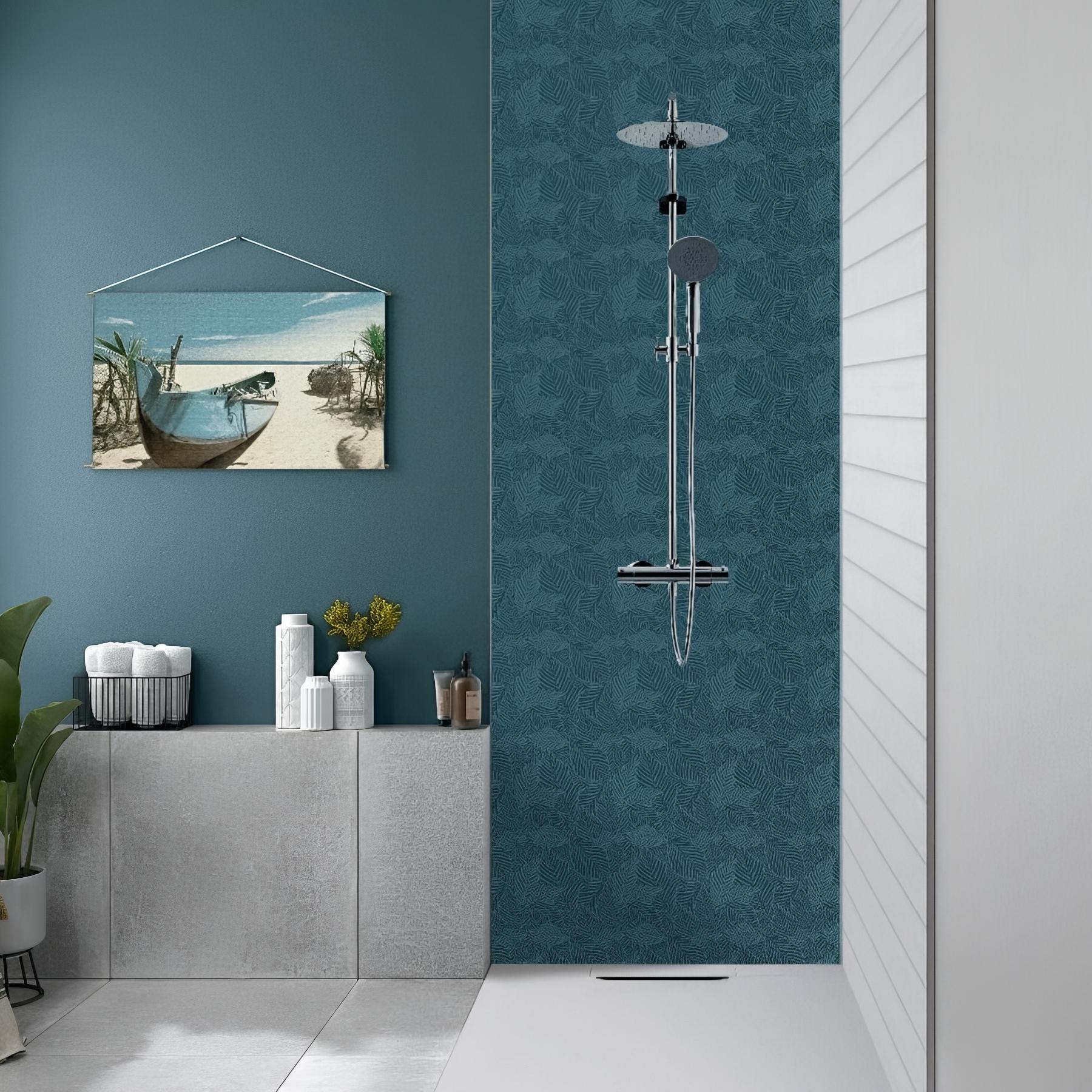 Panneau mural salle de bain Kinedo Kinéwall Design 3 mm 125x202 lambris ...