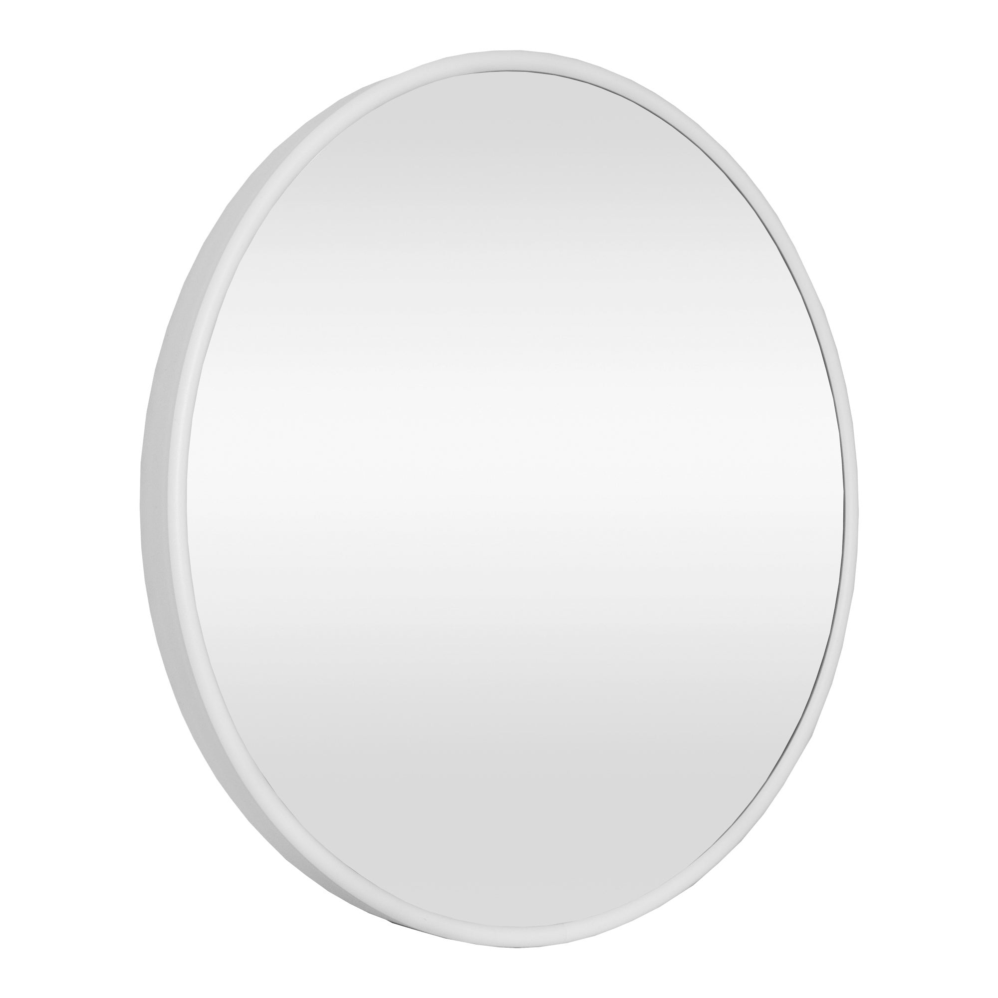 Miroir mural rond 60 cm blanc mat 03_0007945 | Leroy Merlin
