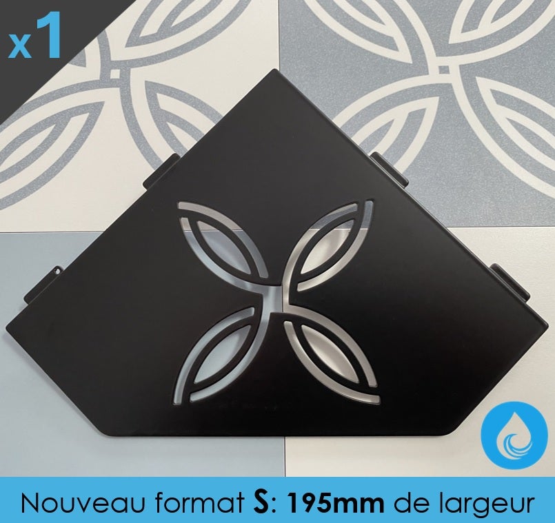 Tablette d'angle murale de douche en inox - Série Floral - Format S ...