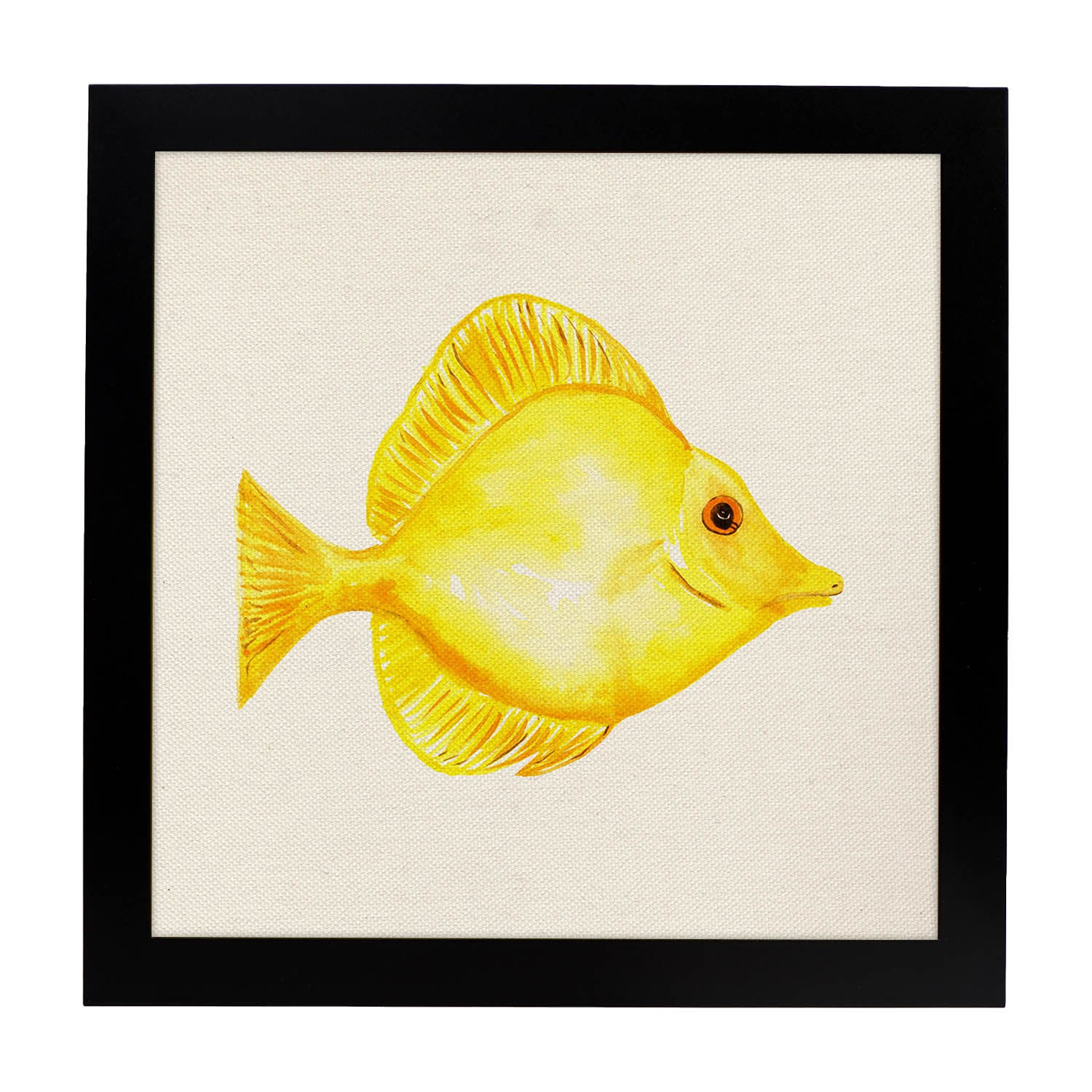 Carré Avec Des Dessins De Poisson. Fish Du Bonheur, Illustré De ...