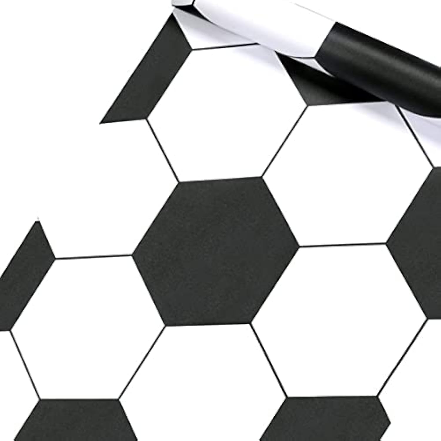 Motivo hexagonal negro y blanco - Autocollants de Cuisine - Papier ...