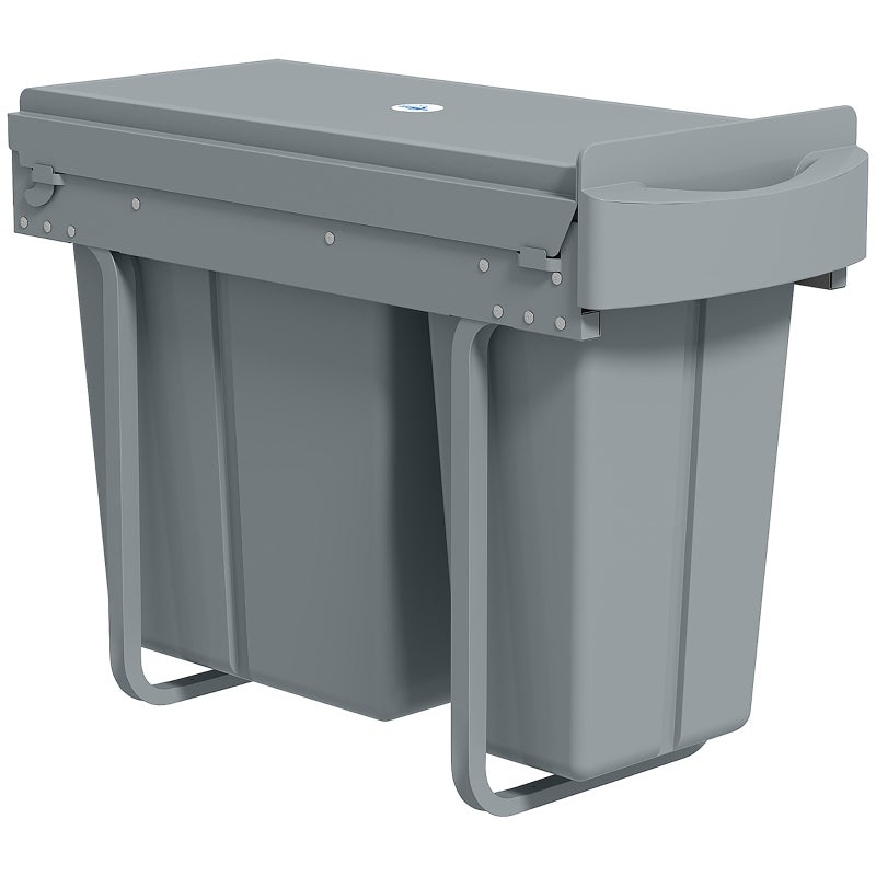 Cubo de basura expandible para residuos de cocina con 2 cubos ...