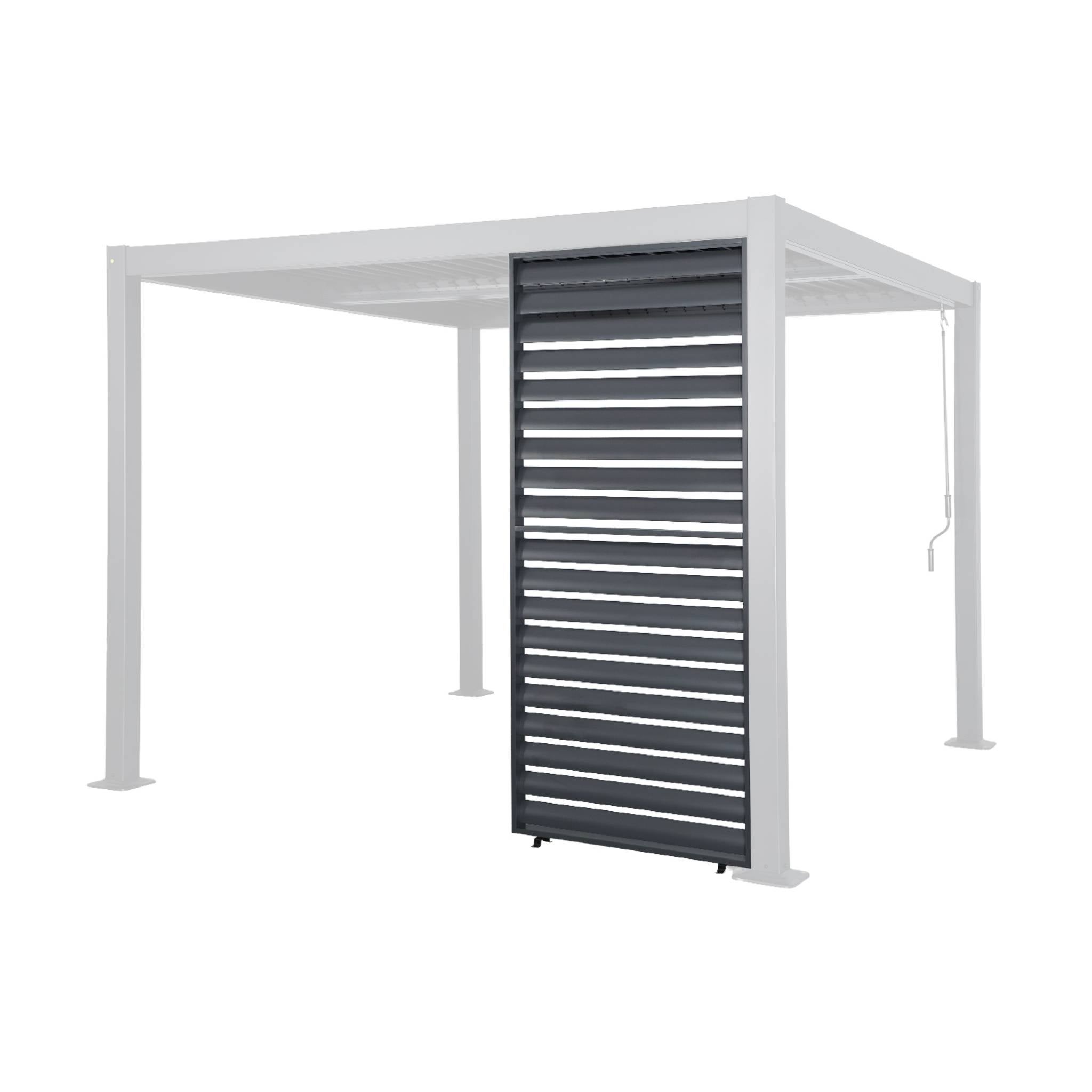 Persienne 100cm pour pergola bioclimatique aluminium anthracite Palace ...