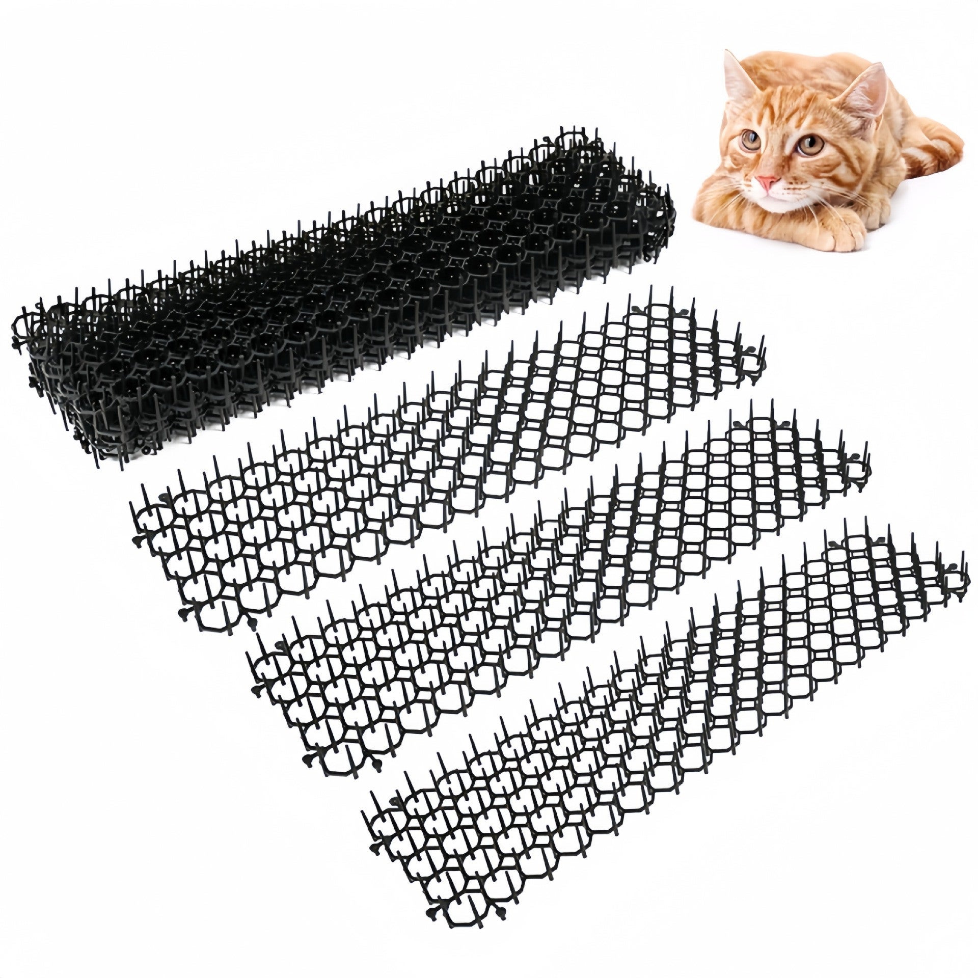 Lot de 6 Tapis Anti Chat avec Pointes, 49*14 cm , Tapis Dissuasif pour ...