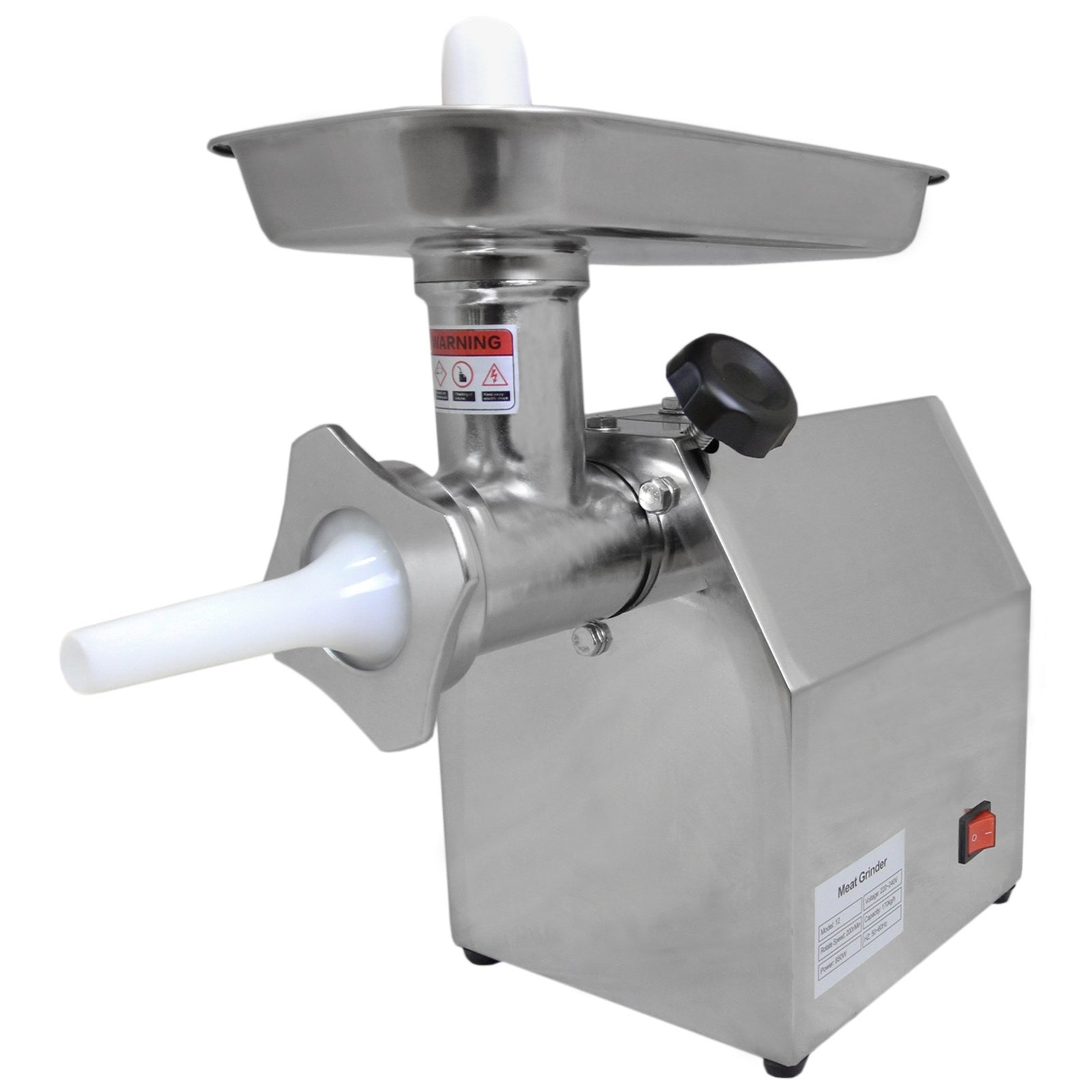 Picadora Carne Electrica de Acero Inoxidable Comercial 850W Máquina ...