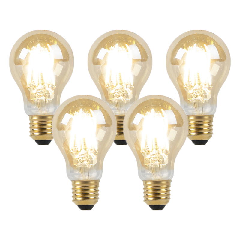 Ensemble de 5 lampes à LED E27 8W 2000-2600K dim pour réchauffer le ...