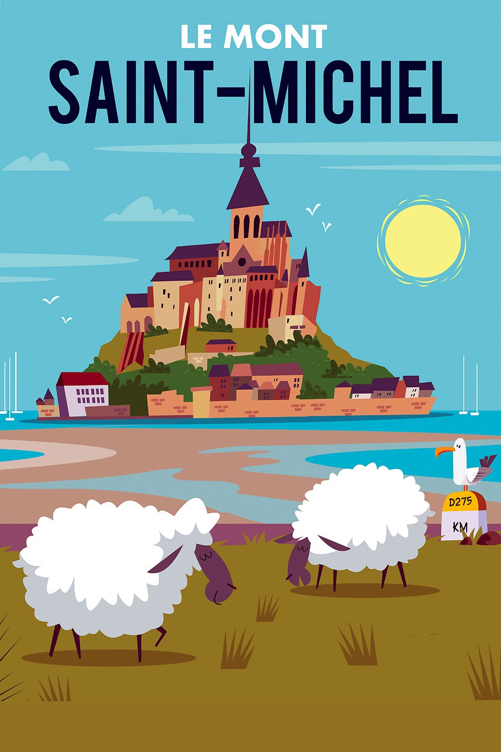 Tableau mont saint michel - 60x90cm | Leroy Merlin