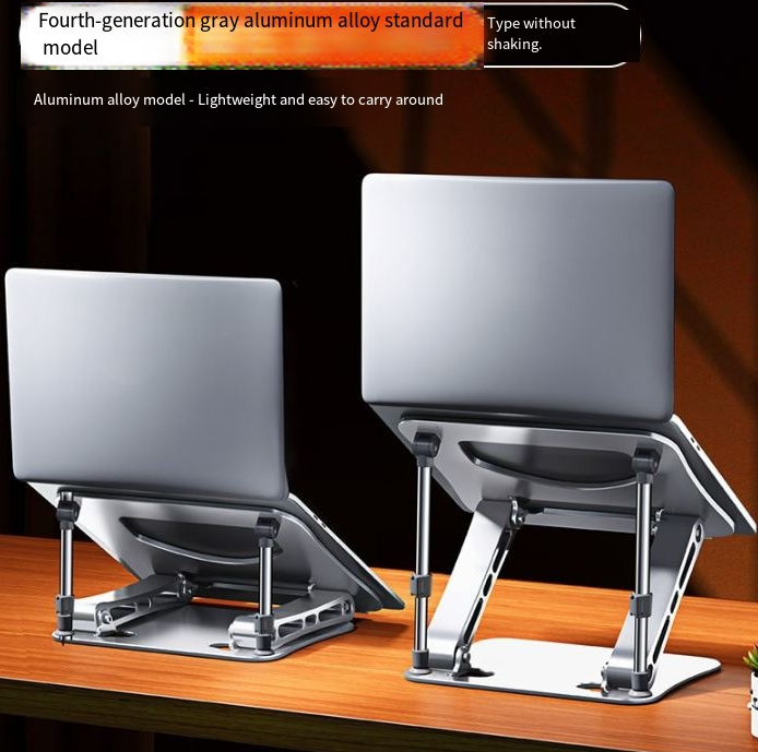 Support pour ordinateur portable, réglable en aluminium, pour bureau ...