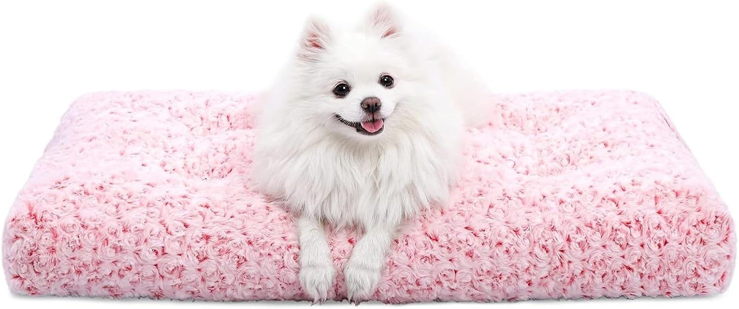 35 "x 23" - lit pour chien rose tapis antidérapant de luxe - garder au ...