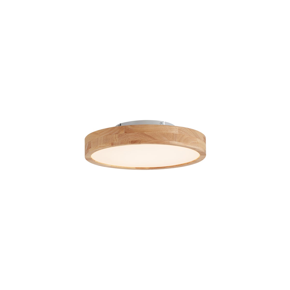 Plafón escandinavo de madera 40cm con LED regulable - Pecker | Leroy Merlin