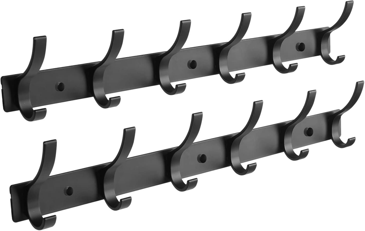 Perchero de pared con 12 ganchos para colgar abrigos, sombreros y ...