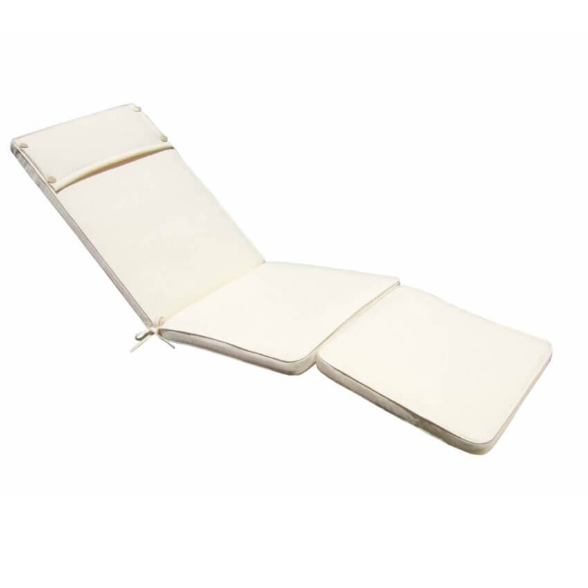 Long coussin d'extérieur en polyester avec housse amovible 175x49 cm ...