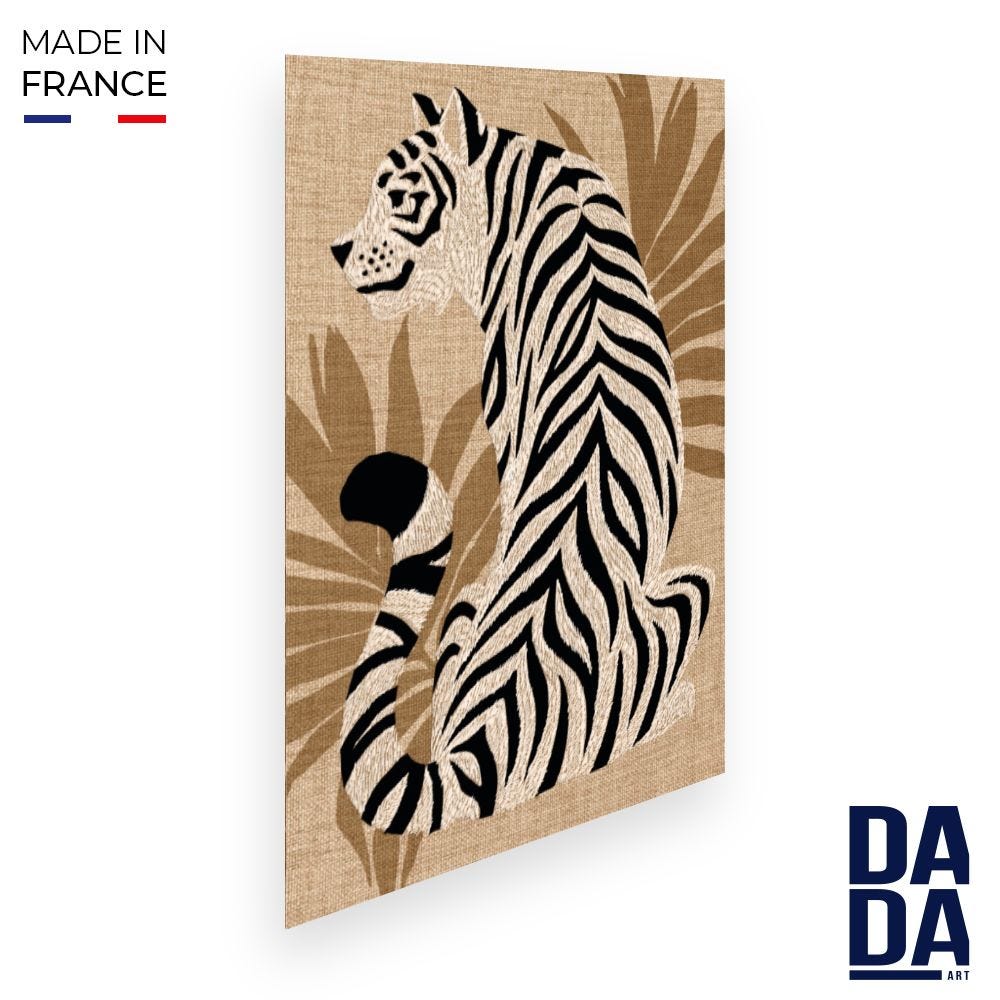 Affiche Tigre Exotique élégant 50x70cm Fabriqué En France Dada