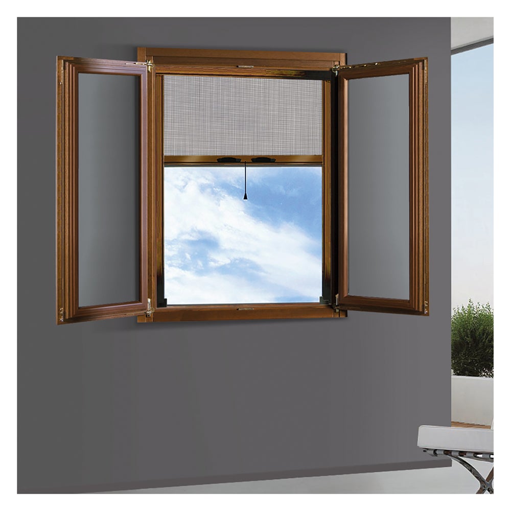 MOSQUITERA ENROLLABLE VERTICAL PARA VENTANA 140 x 170 cm - blanca ...