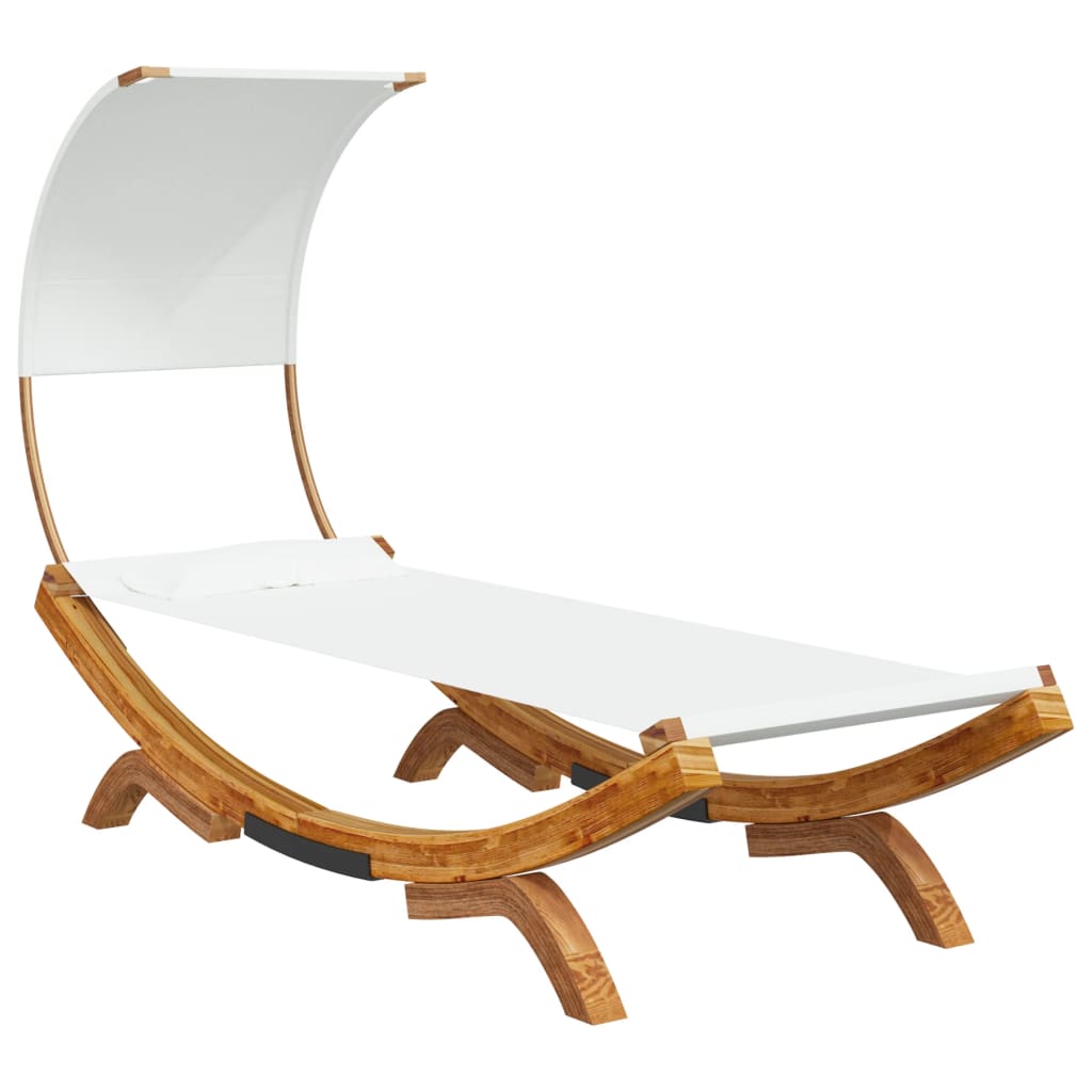 Lit Adulte | Lit repos avec auvent 100x200x126 cm Bois courbé massif ...