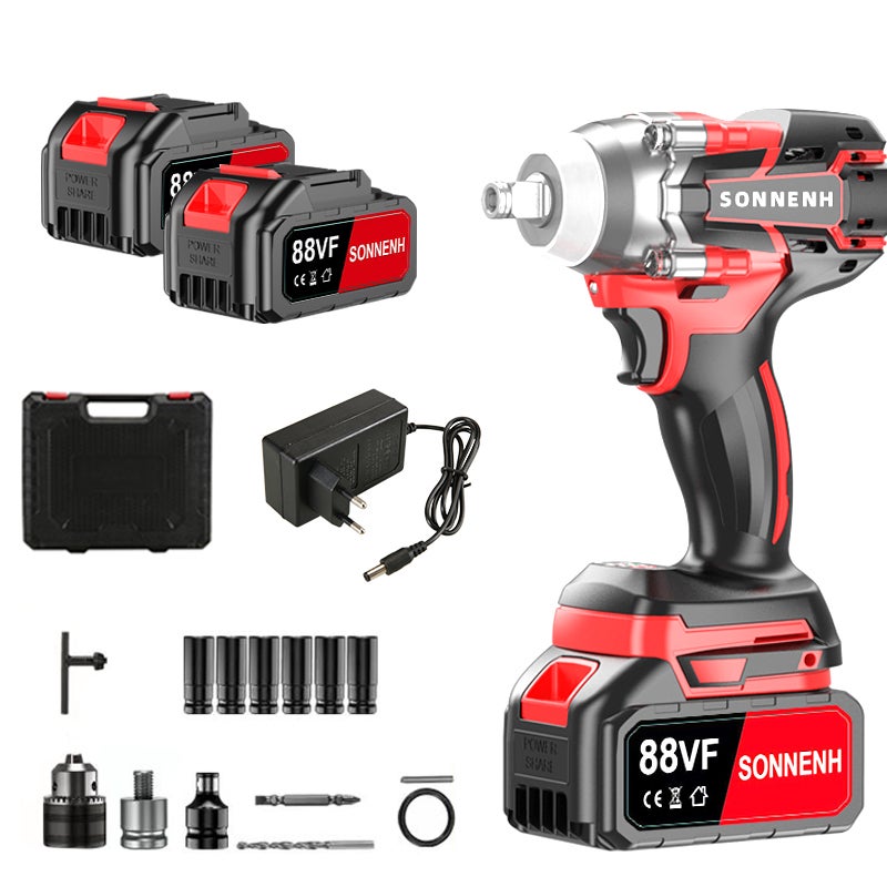 Taladro de impacto & llave de impacto 2 en 1 1500W 900N·m Brushless 4 ...