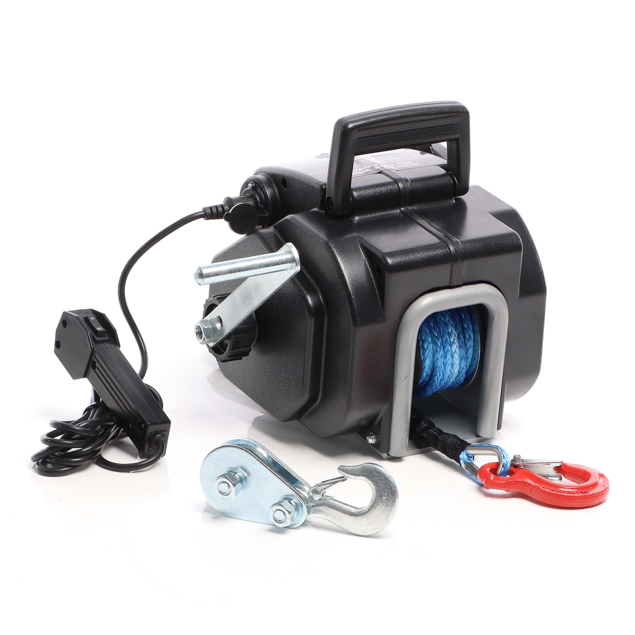 Treuil électrique motorisé - 450 W / 12 V - Traction jusqu’à 6804 kg ...