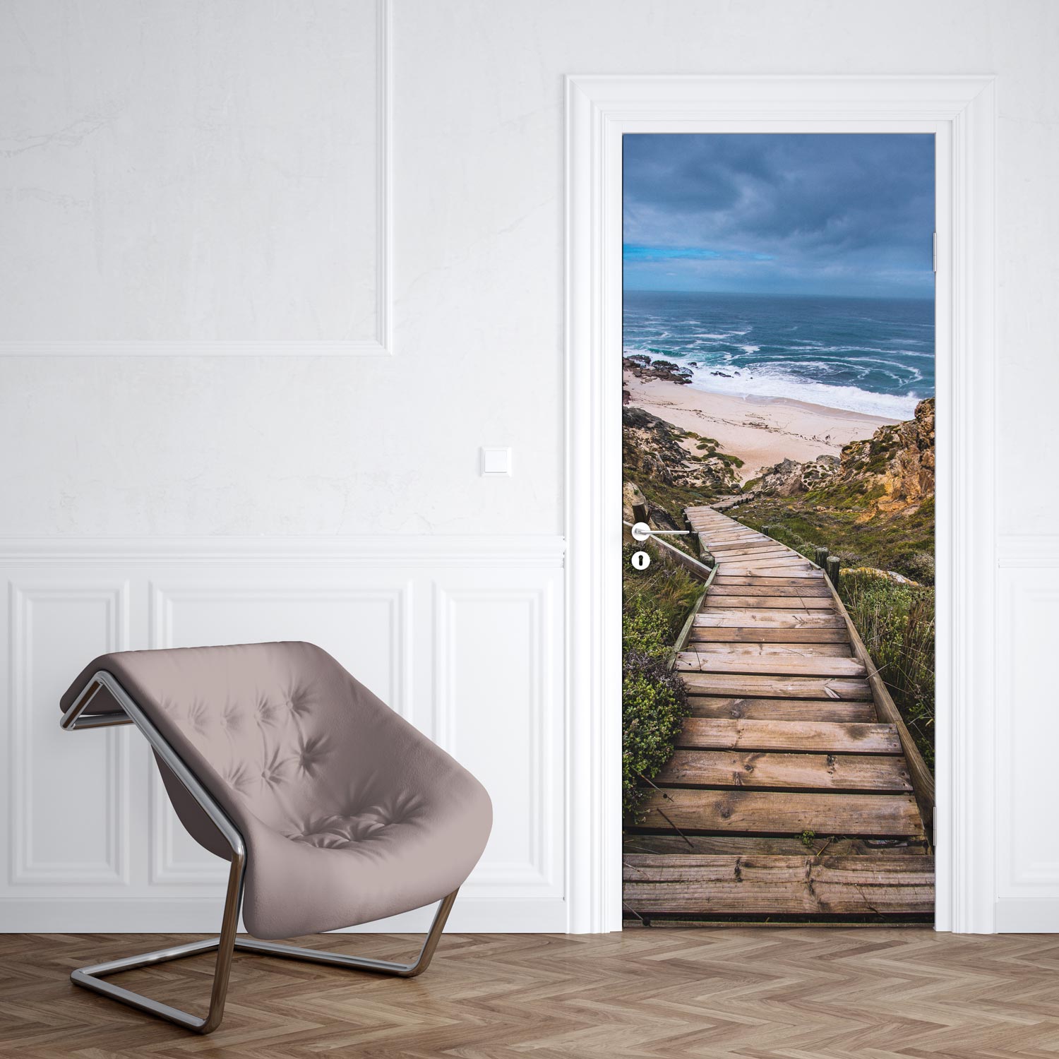 Adesivo Porta Scala Spiaggia - 204 x 93 cm | Leroy Merlin