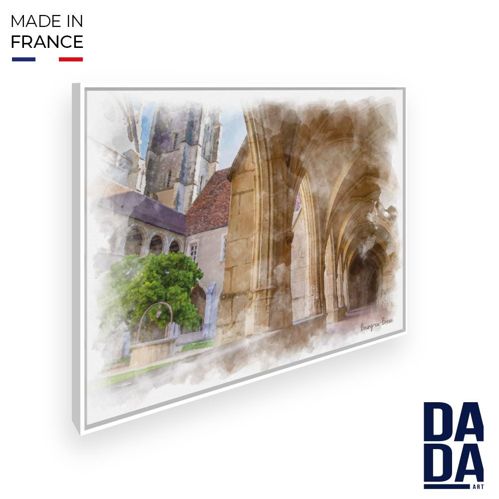 Tableau Architecture de Bourg-en-Bresse / 45x60cm / Cadre Blanc ...