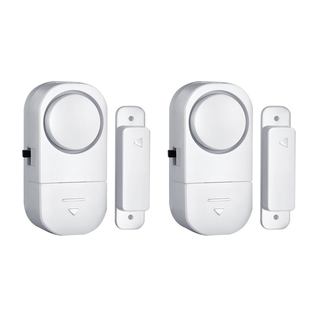 2 sensori di allarme di sicurezza personale wireless per porte e ...