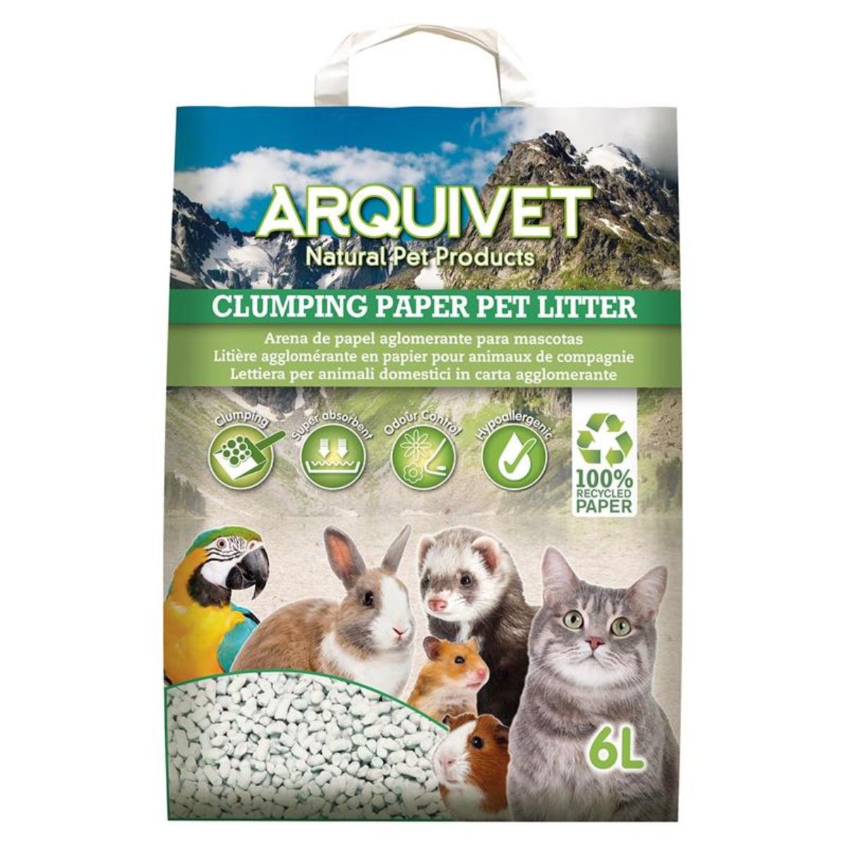 Clumping Paper Pet Litter 6 L Arena aglomerante de papel | Leroy Merlin